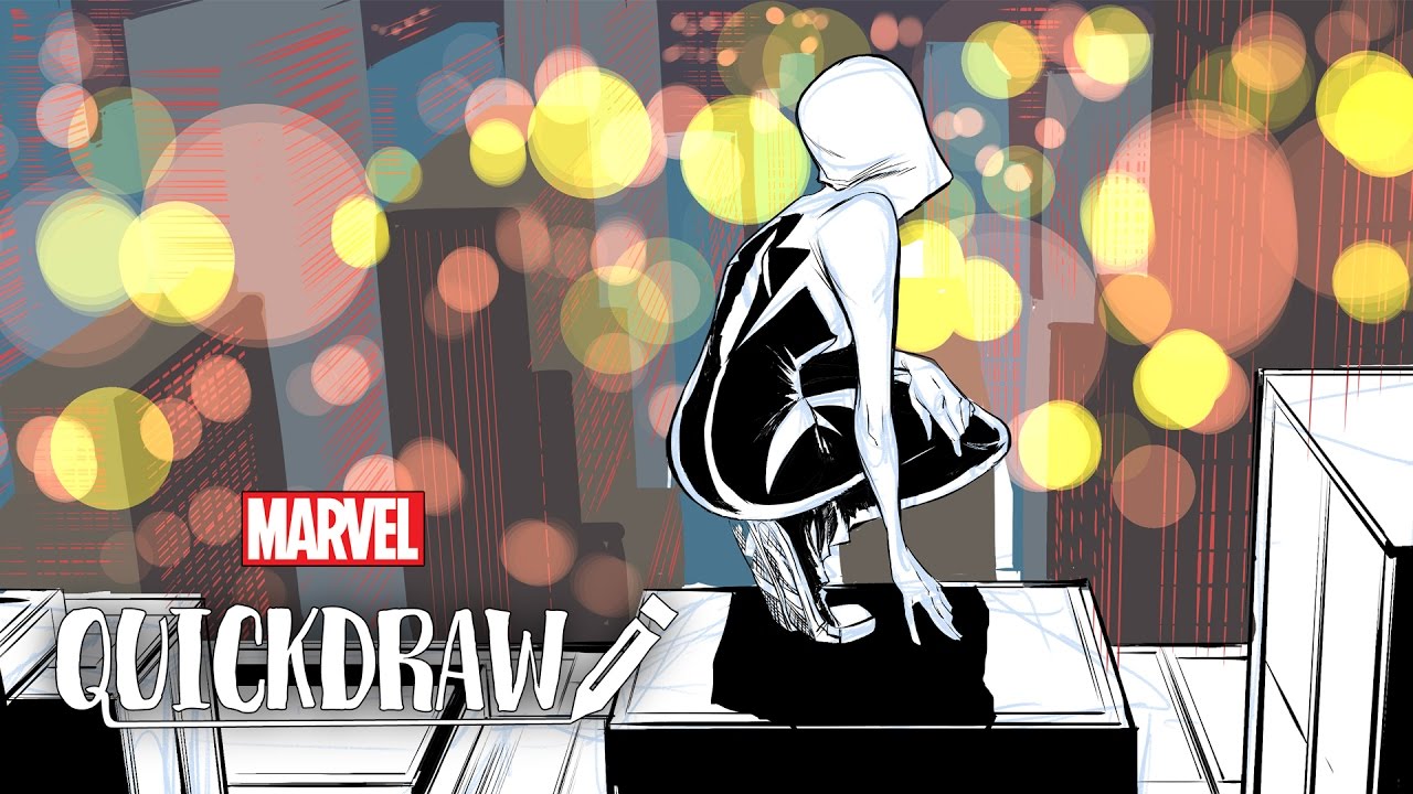Watch Spider-Gwen come to life - Marvel Quickdraw