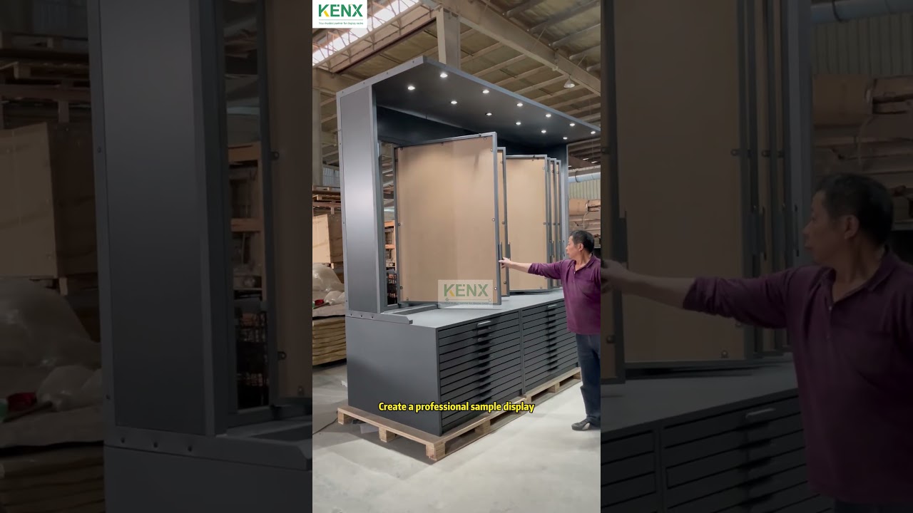 Organized Display Rack for Tiles, Stone & Flooring Samples ...