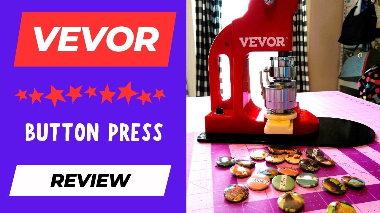 VEVOR Button Press Review and Tutorial #buttons #beginnerfriendly #scrappy #homesteading #party