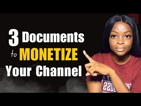 Documents Required for YouTube Monetization