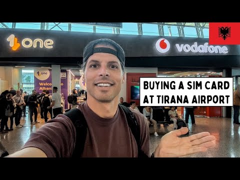 Buying a Sim Card at Tirana Airport