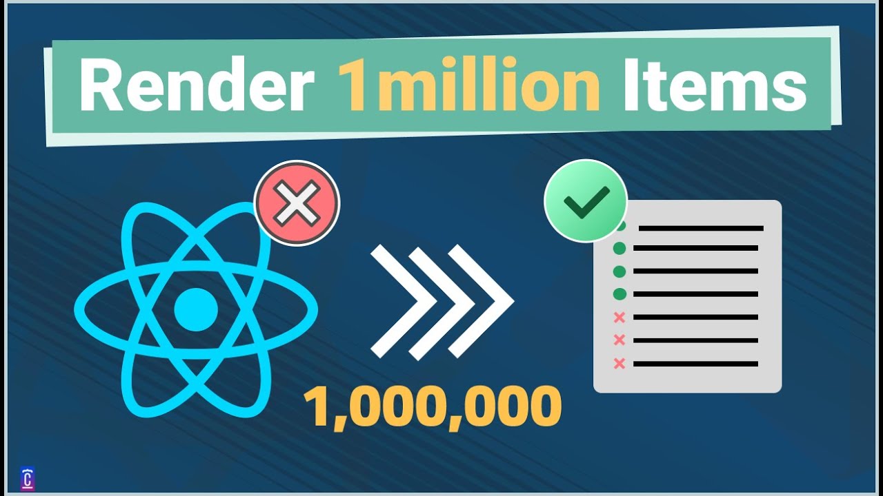 Can React.js Render 1,000,000 Elements?