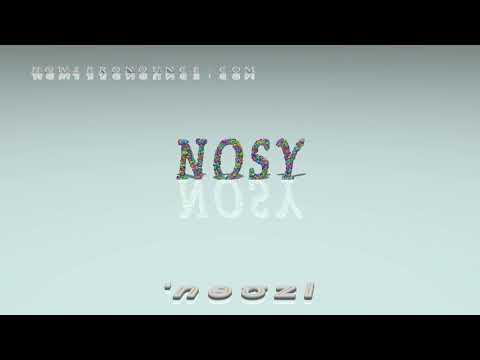 nosy - pronunciation + Examples in sentences and phrases