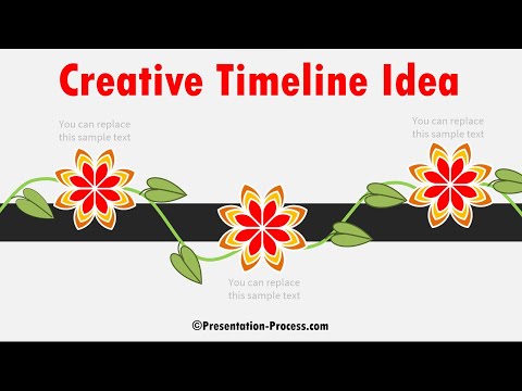Artsy Timeline Infographic with PowerPoint Animation