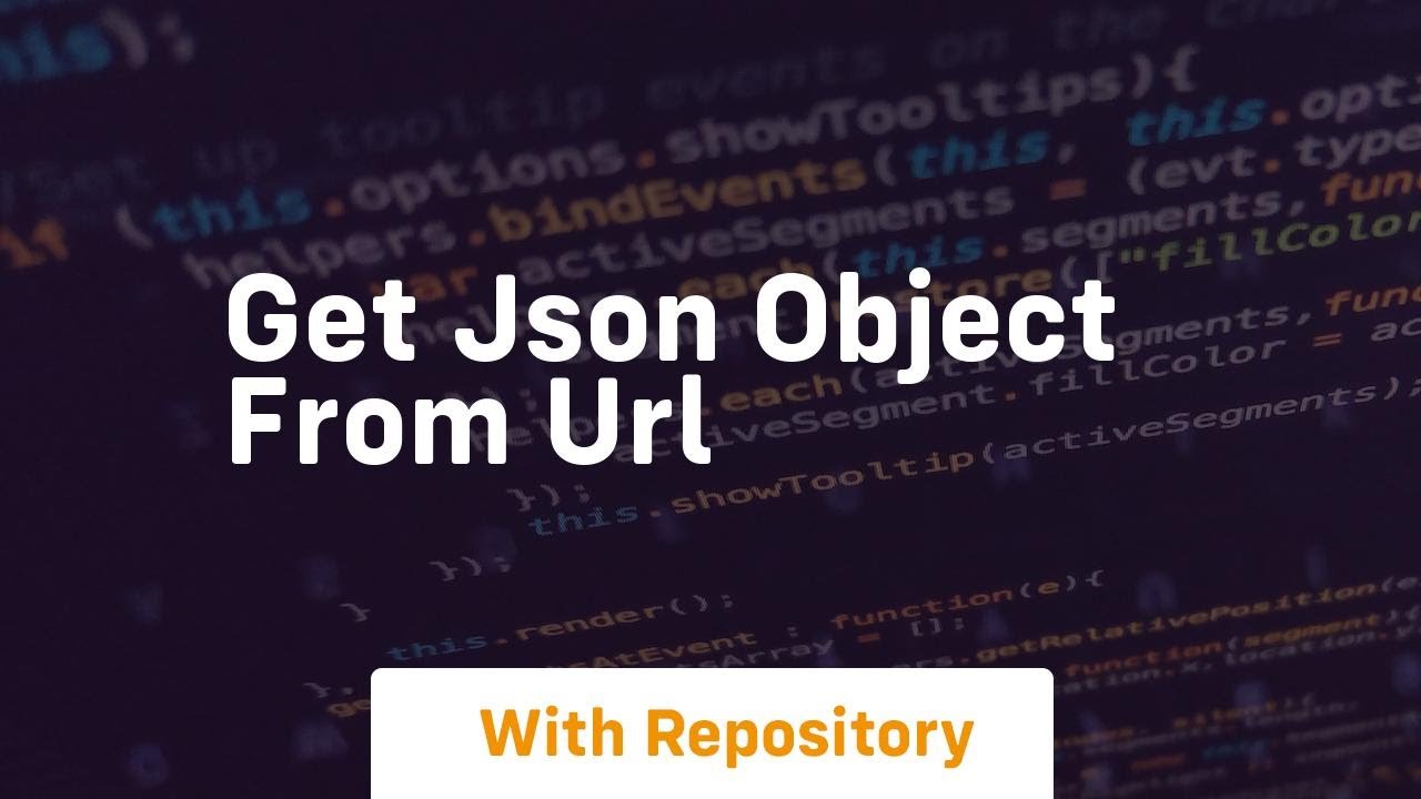 get json object from url