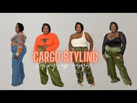 CARGO HAUL - Try On | Styling up my cargos! #plussizefashion #cargopants