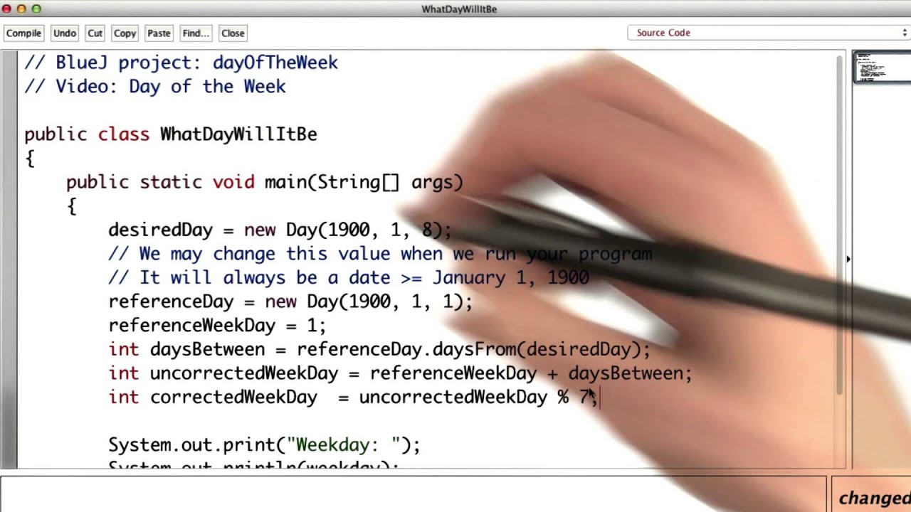 Day of the Week - Intro to Java Programming