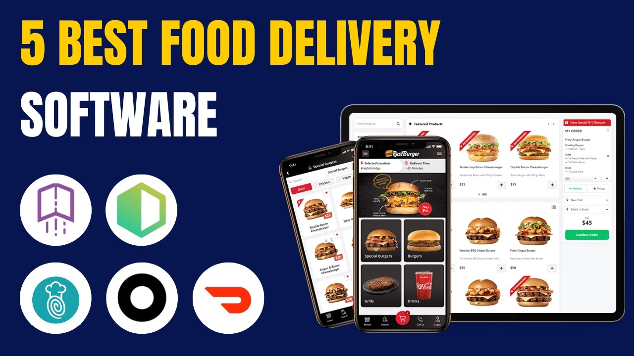 5 Best Food Delivery Software Apps 2025 (Restaurants & Food Businesses)