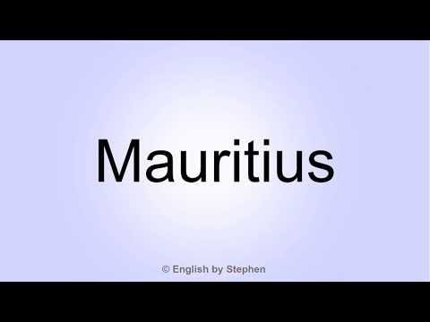 How to pronounce "Mauritius"
