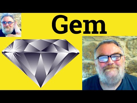 😎 Gem Meaning - Gem Defined - Gem Definition - Gem Examples - Gem Explained - Gem