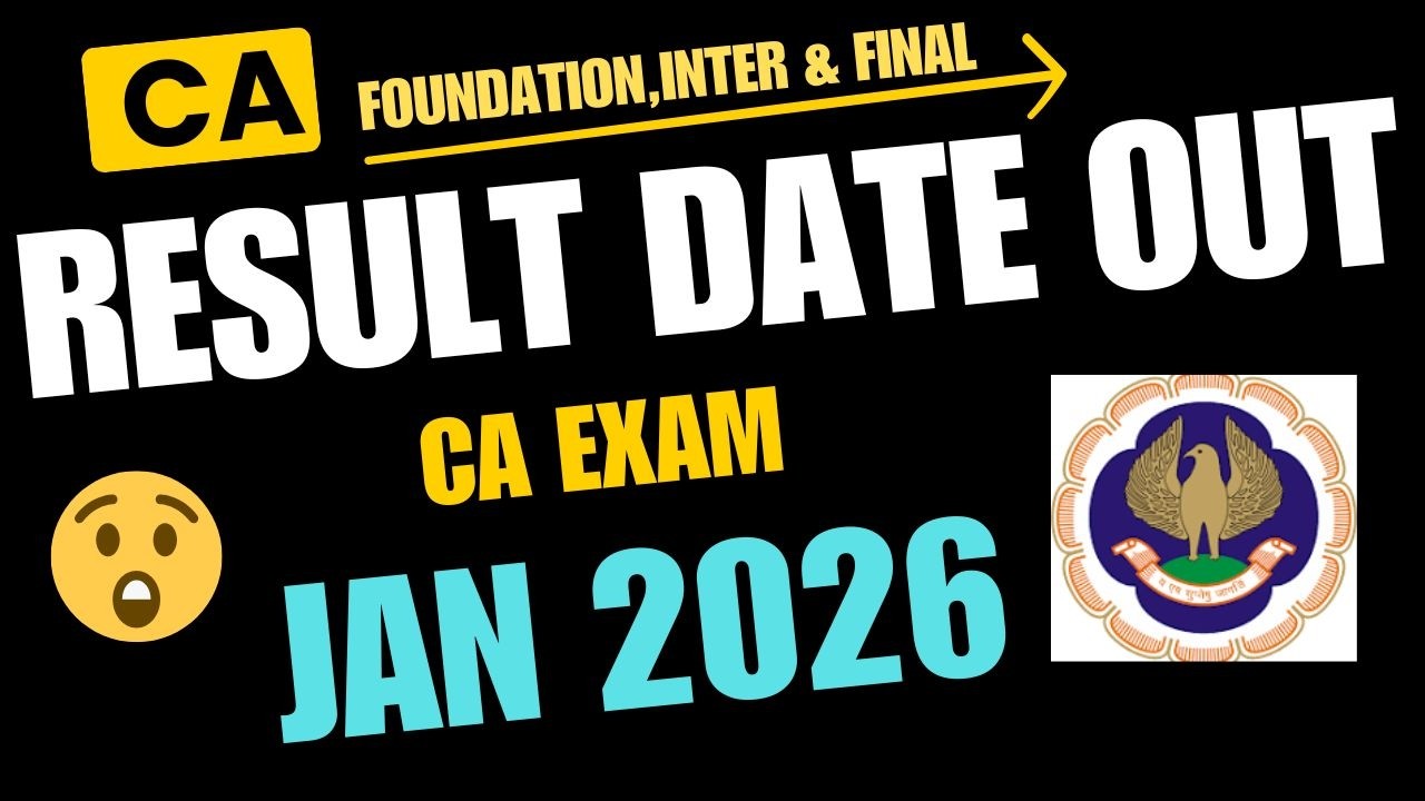 ICAI CA Result Latest Update Jan 2026 🔥 | Big Announcement! || Foundation Inter Final