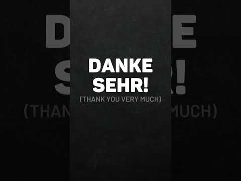 5 Ways To Say "Thank You" In German ๐ฉ๐ช #shorts