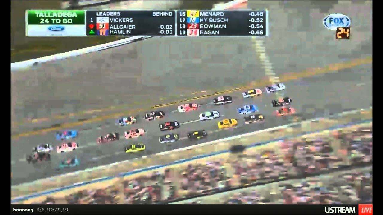 Great moment for Josh Wise at Talladega with his Dogecar 2014