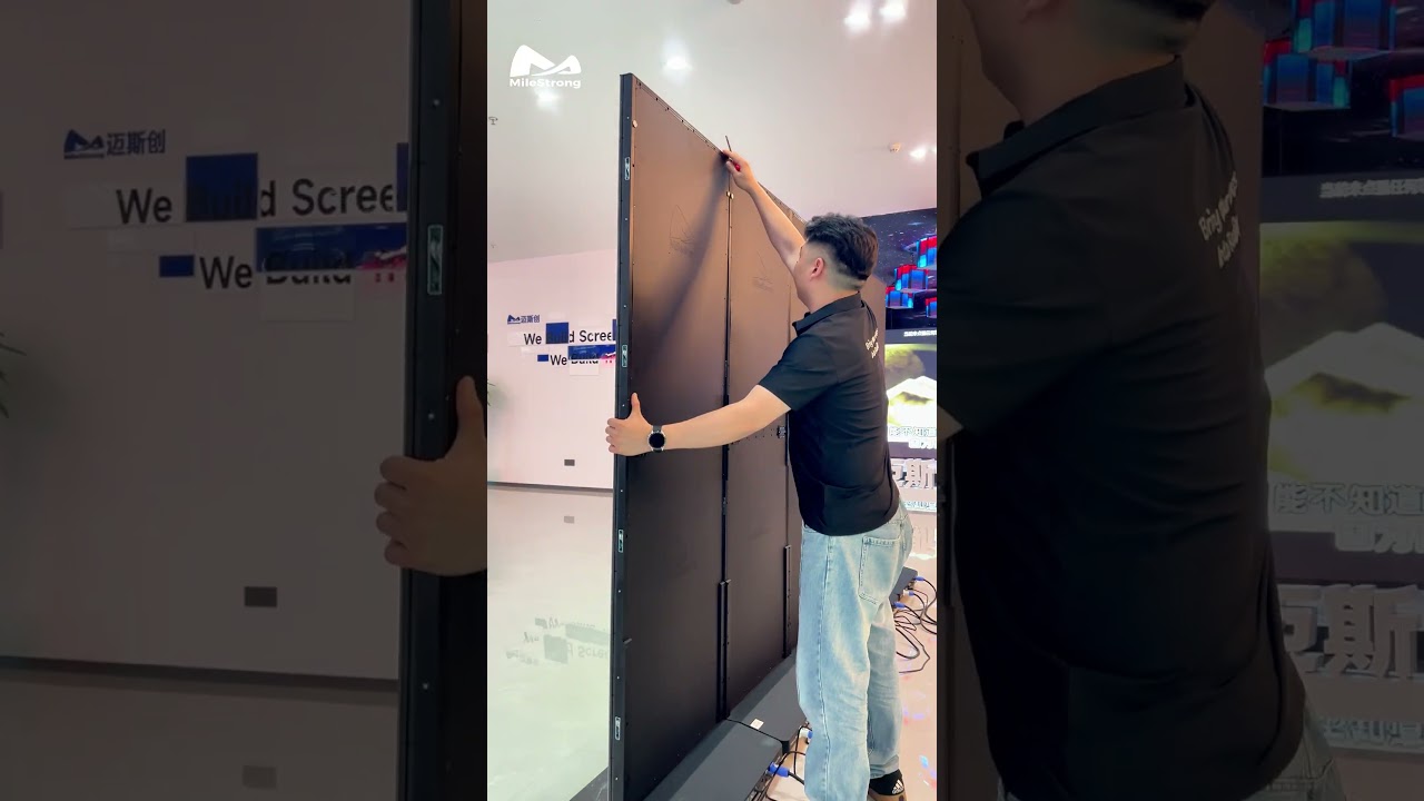 LED Poster Screen Splicing Guide#MileStrong #leddisplayscreen #ledposterscreen #ledwall #uefa