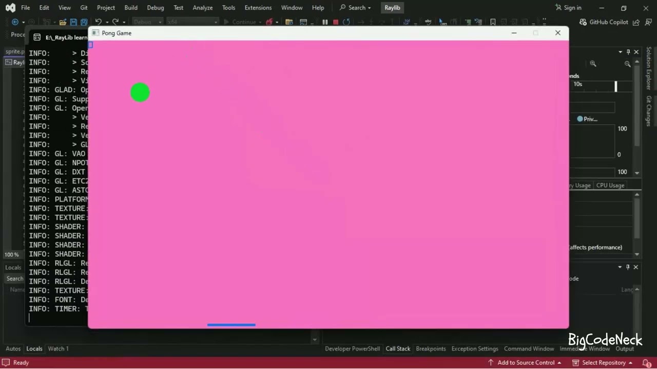 Pong Game in Raylib - Simple C++ Implementation