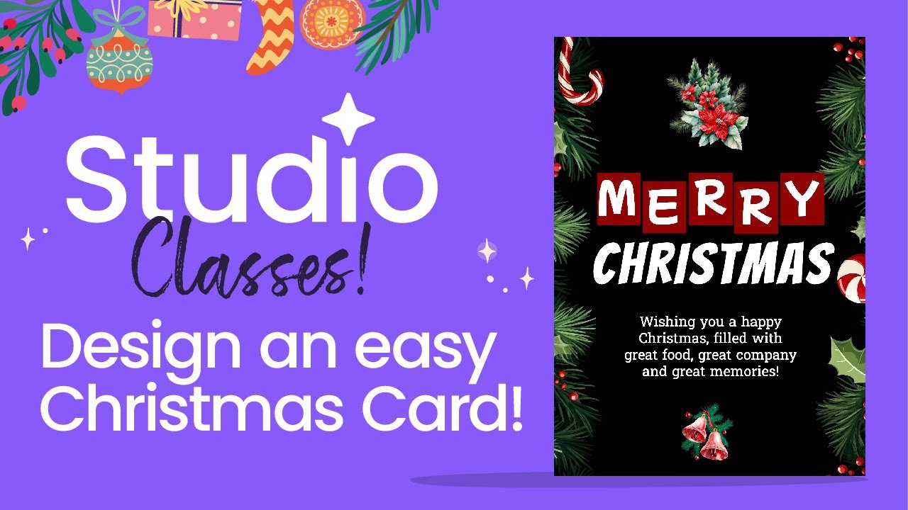 Studio Tutorial: How to Create a Christmas Card 🎄 | Easy DIY Guide for Beginners