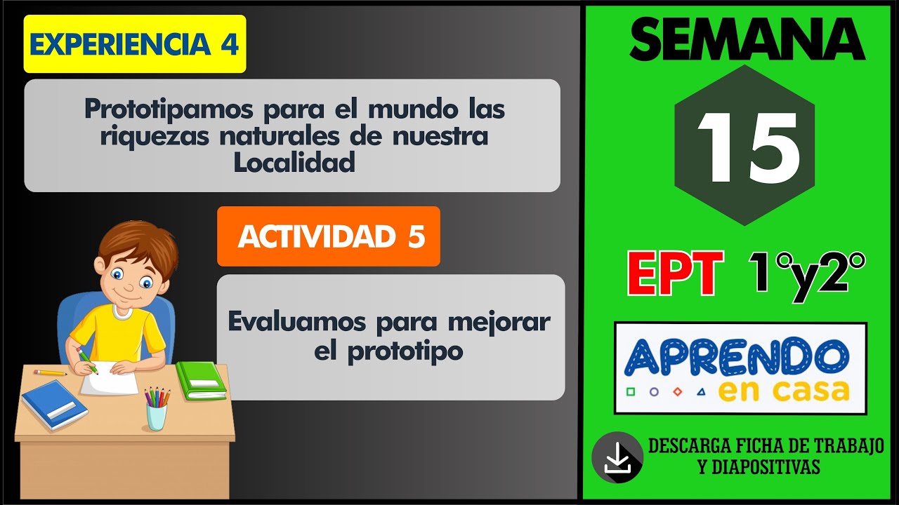 WEEK 15 EPT 1ST AND 2ND | EXPERIENCE 4 | ACTIVITY 5 – We evaluate to improve the prototype