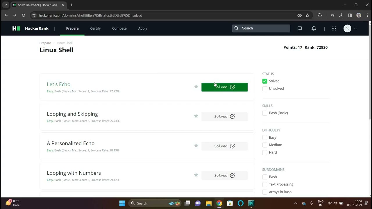 Let's Echo | Linux Shell | Hackerrank | Bash (Basic) | Easy | Print A Simple Message