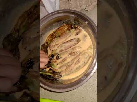 Grilled Eggplant Fried in Flour and Egg Mixture Tortang Talong