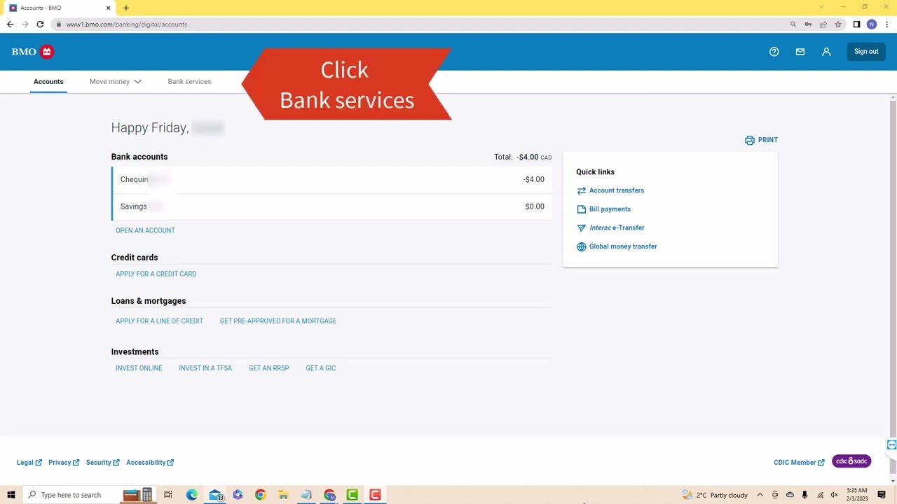 How to Get your BMO Account Statement Online
