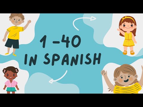 Numbers in Spanish| Spanish For Kids| Counting From 1-40 in Spanish| Counting to 40