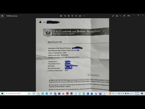 I94 Form - How to request a I-94 form