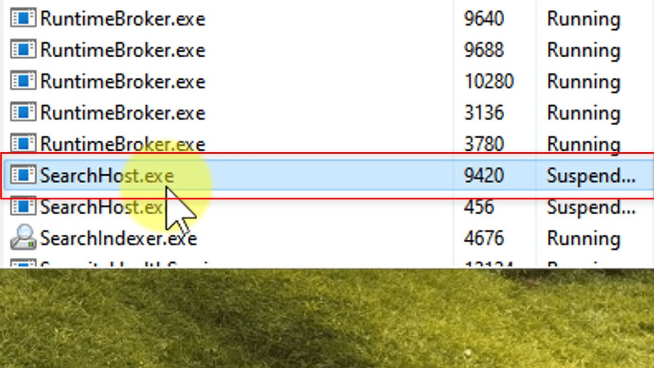 Why is SearchHost exe suspended on your Windows PC