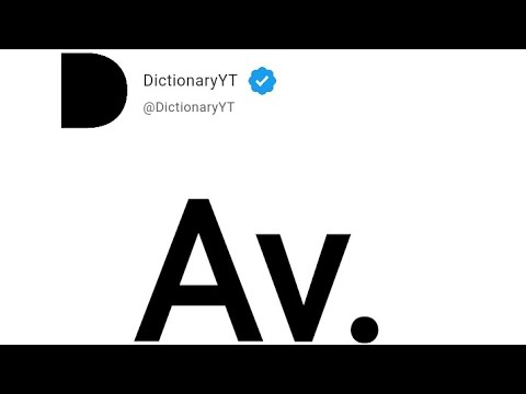 Av. Meaning in English