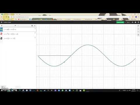 Creating Piece-wise functions with desmos