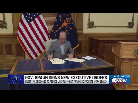 Gov. Mike Braun signs 2 executive orders to reduce unemployment fraud, help Hoosiers find jobs