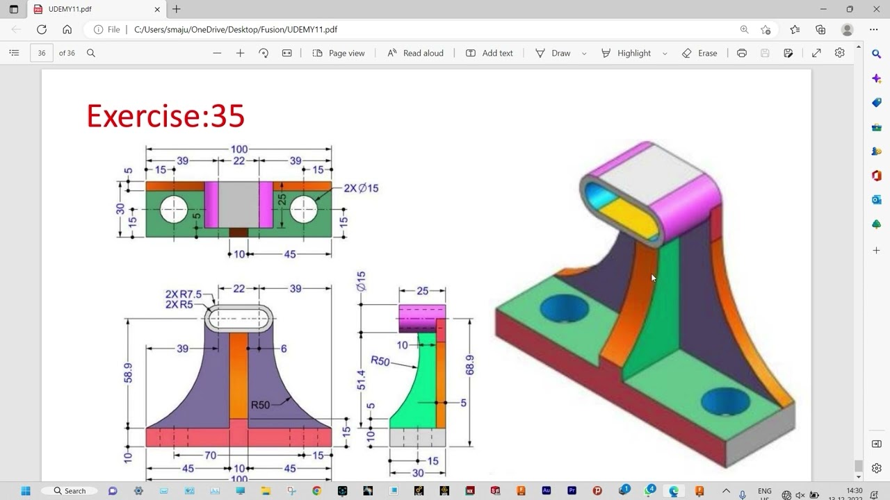 Master Autodesk Fusion 360 | Engineering Model & Assembly | Tutorial No 35