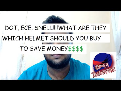 MOTORCYCLE HELMET | DOT, ECE, SNELL, ISO CERTIFIED HELMET | WHAT DO THESE MEAN
