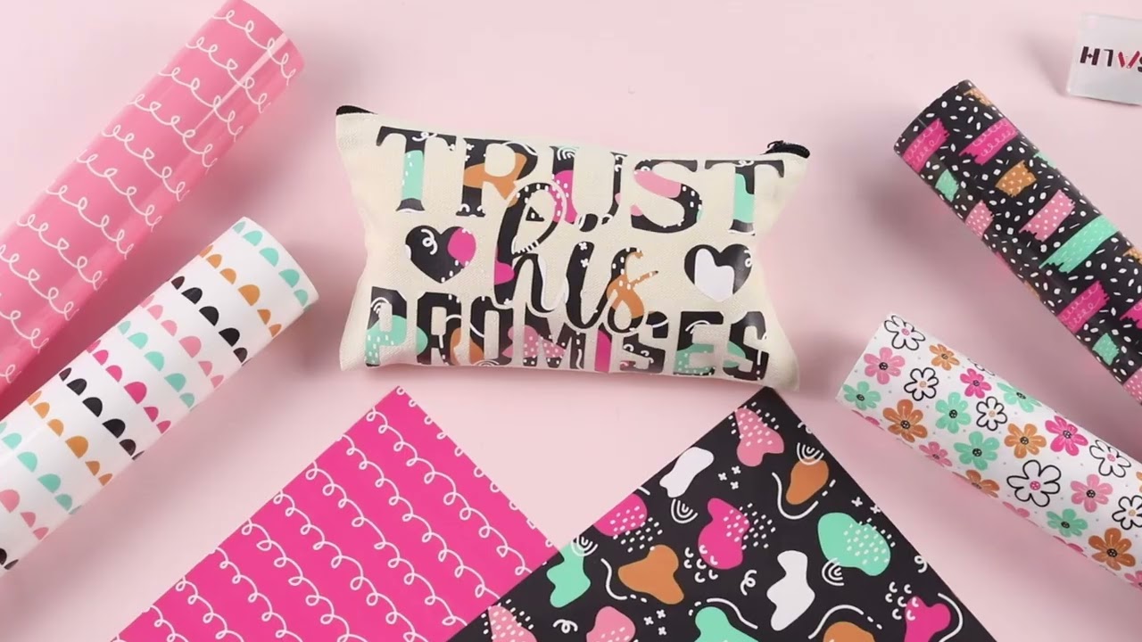 Modern polka dots! 12 sheets of Abstract Polka Dot HTV for playful & artistic DIY!
