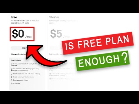 Which pricing Plan to choose in ElevenLabs?