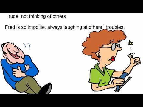 impolite meaning | Vocabulary for Kids | Children's Dictionary | Learn English Vocabulary