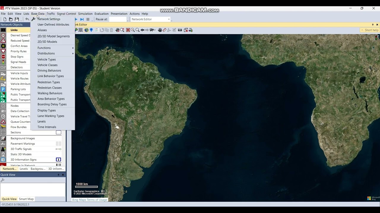 Traffic Planning and Simulations (Part 2 Setting parameters and base units in PTV Vissim)