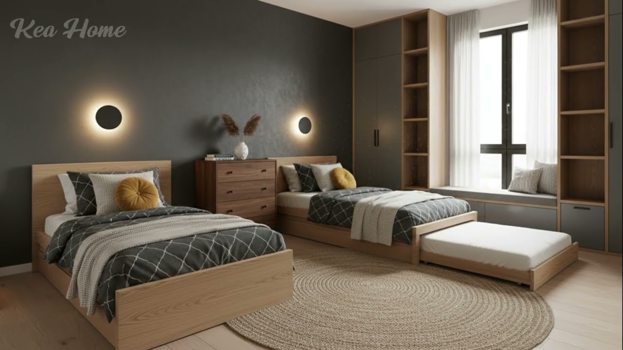 Small Twin Bedroom Ideas That Actually Work | Space-Saving Layouts for Shared Rooms Inspiration
