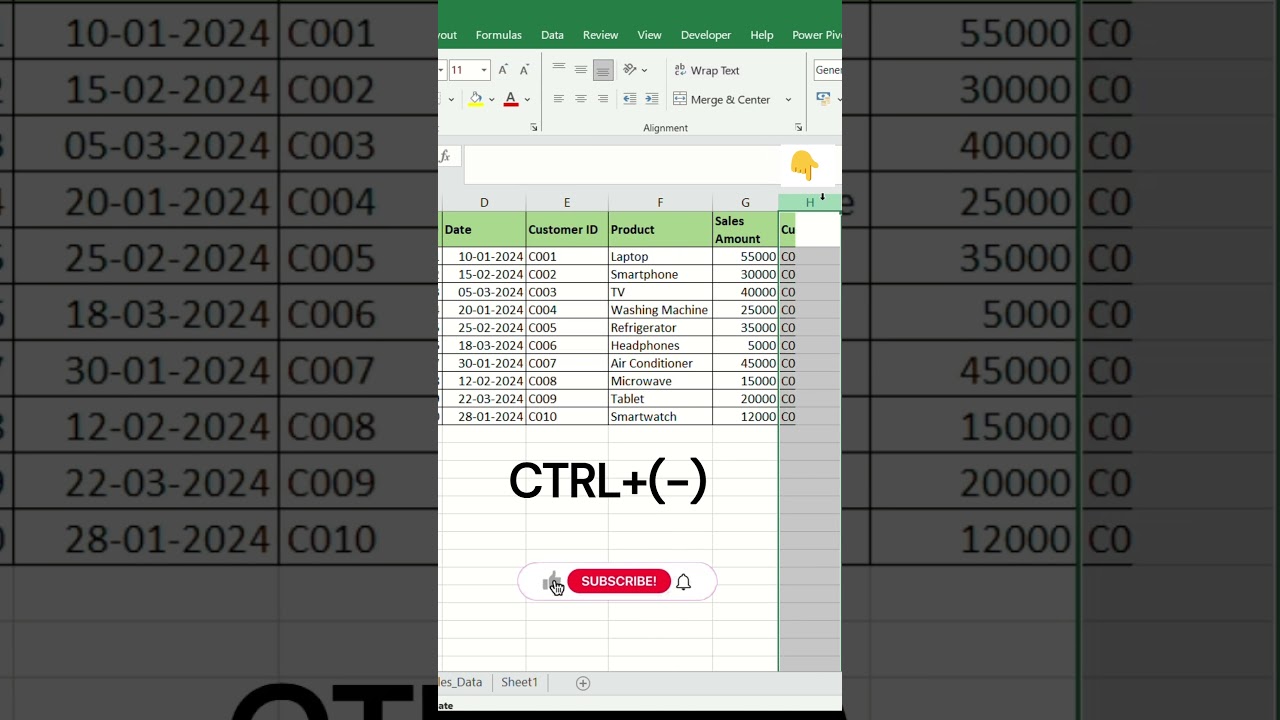 Mastering CTRL + X & CTRL + (+): Cut & Insert Like a Pro! #excel #tricks #tips