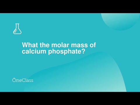 What the molar mass of calcium phosphate?