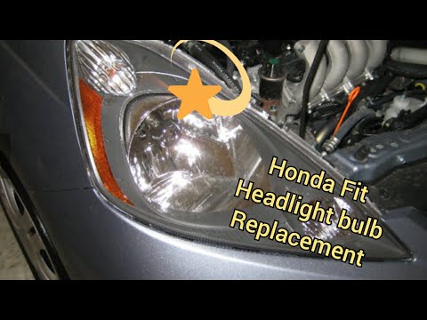 Honda fit 2009 Headlight bulbs replacement.
