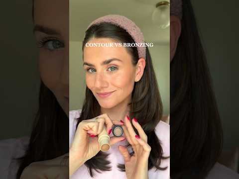 Contour vs bronzing mini tutorial!! #contour #makeuptutorial #makeupforbeginners #bronzer #makeup