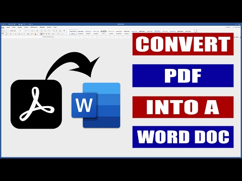 Convert PDF to Word Doc | Microsoft Word Tutorial