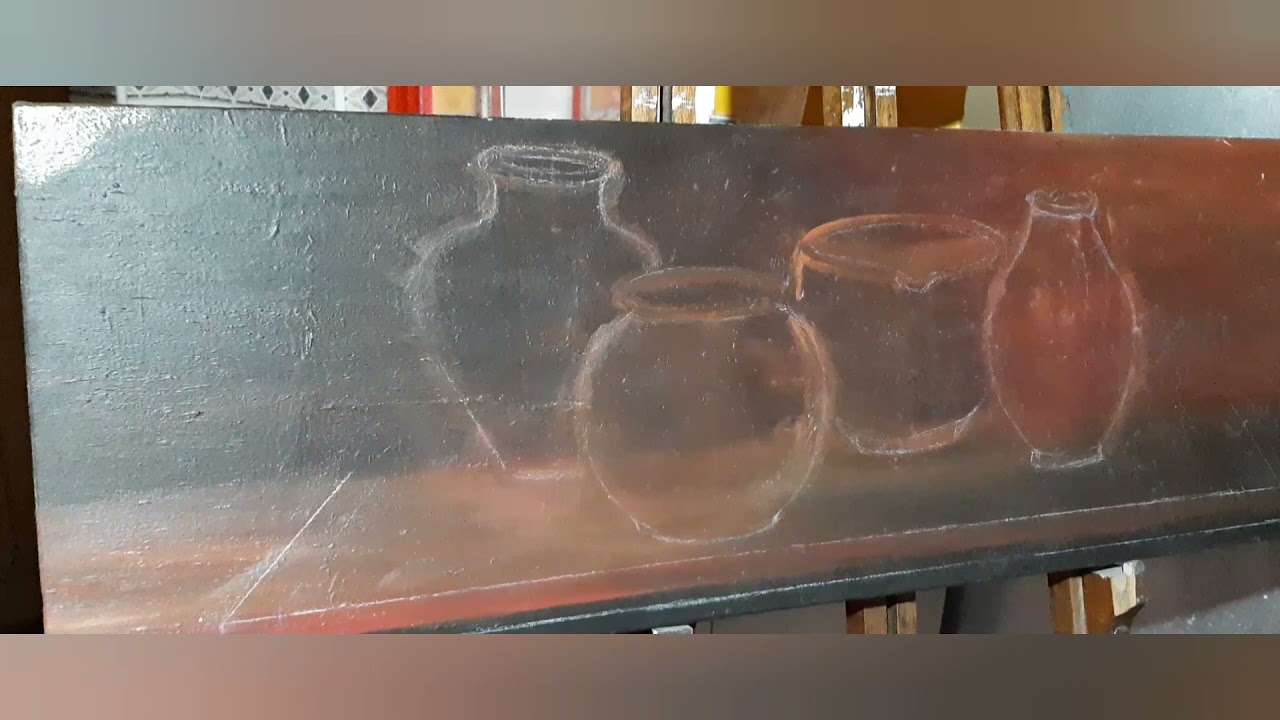 Boceto vasijas de  barro