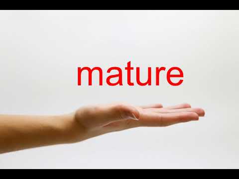 How to Pronounce mature - American English