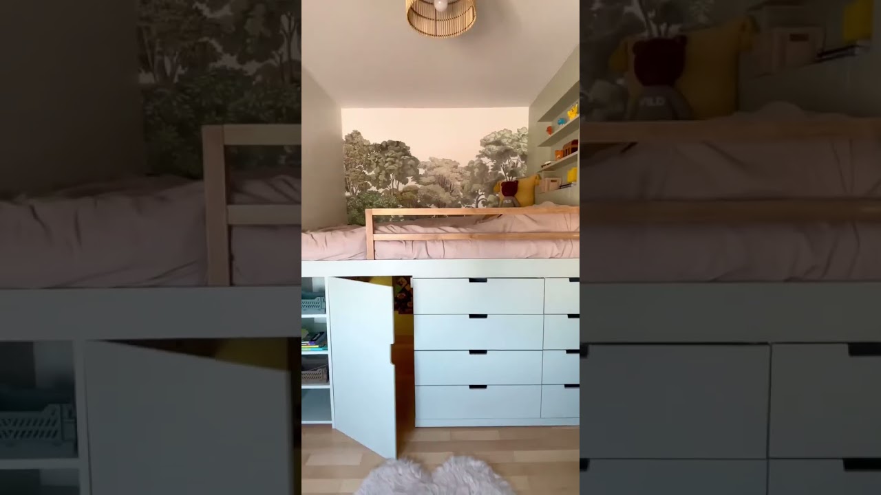 IKEA HACK: kidsbed with dresser and hidding spot 🤩💫
