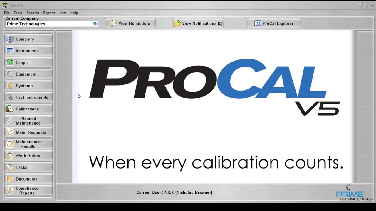 Calibration Management Software I ProCal Features & Videos