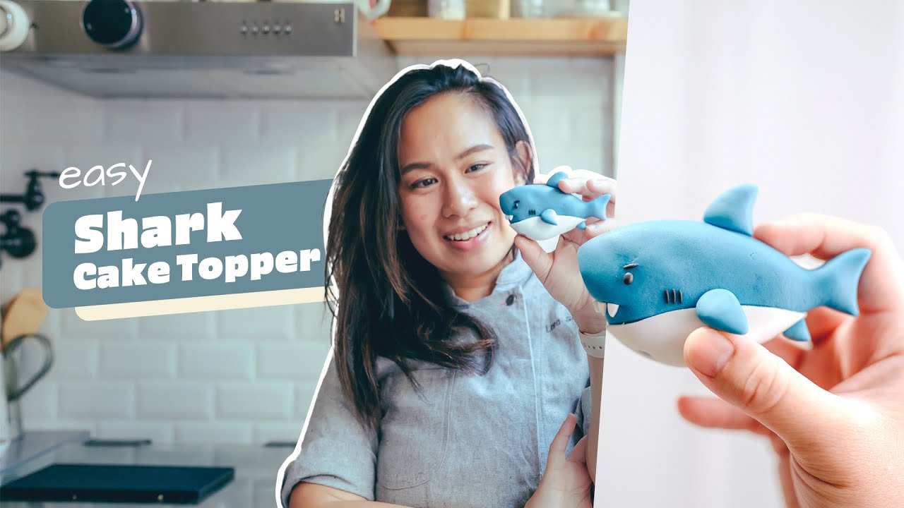East Fondant Shark Cake Topper Tutorial | Easy Tutorials by Cottontail Cake Studio