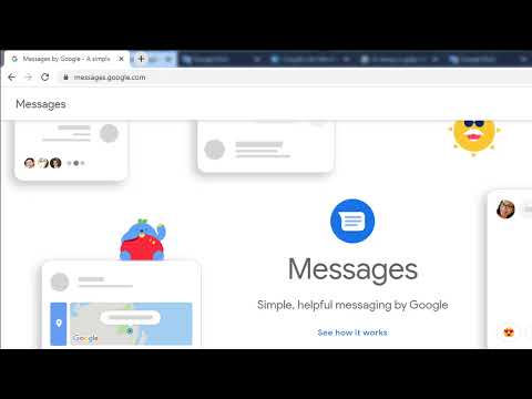 How to use Google Messages from a web browser