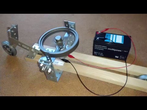 Gyrocar #1 (gyroscope stabilized 2-wheeled toy)