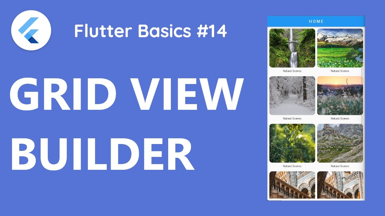 Flutter Basics # 13 | How to use Grid View builder